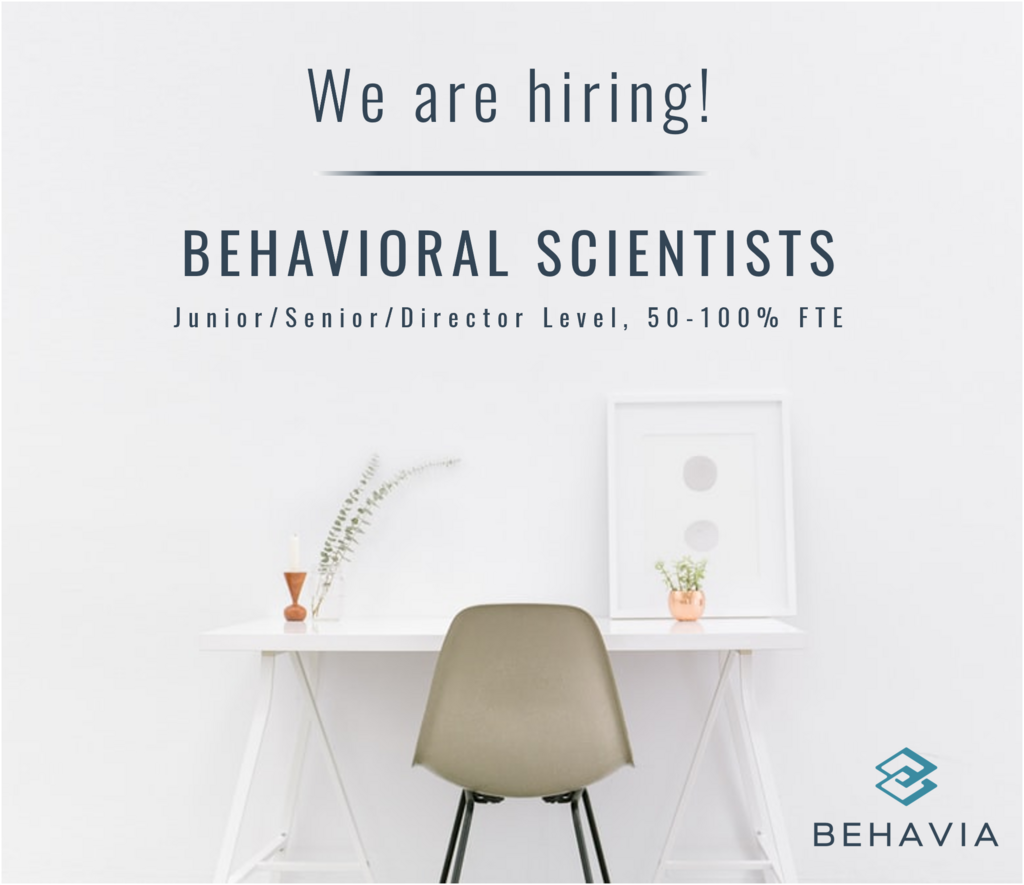 Call for Behavioral Scientists | Behavia Call for Behavioral Scientists